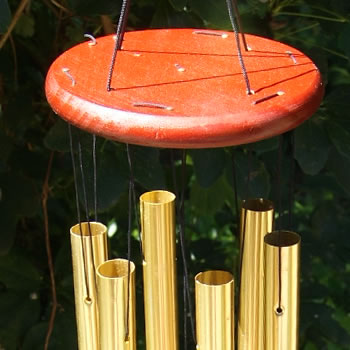Akume Wind Chime, gold finish - The Wind Chime Shop Limited