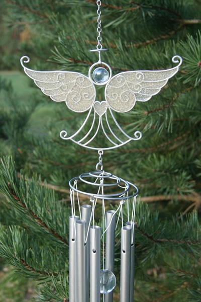 Silver Angel Wind Chime - The Wind Chime Shop Limited
