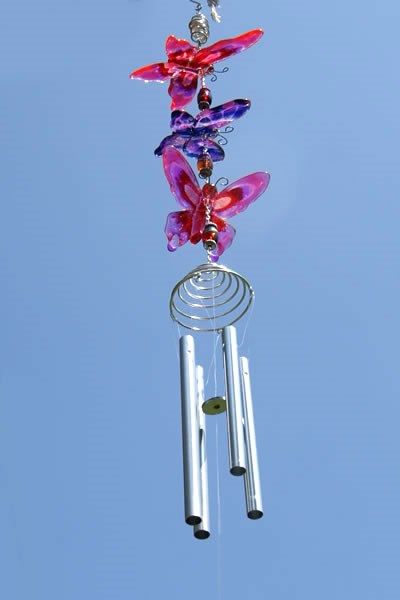 Triple Butterfly Wind Chime - The Wind Chime Shop Limited