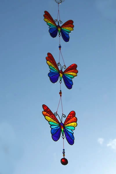 String of Rainbow Butterflies - The Wind Chime Shop Limited
